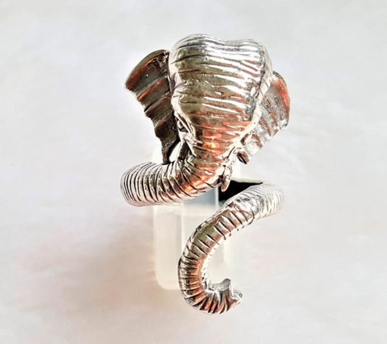 Elephant Ring STERLING SILVER 925 Elephant Wrap Exclusive - Etsy
