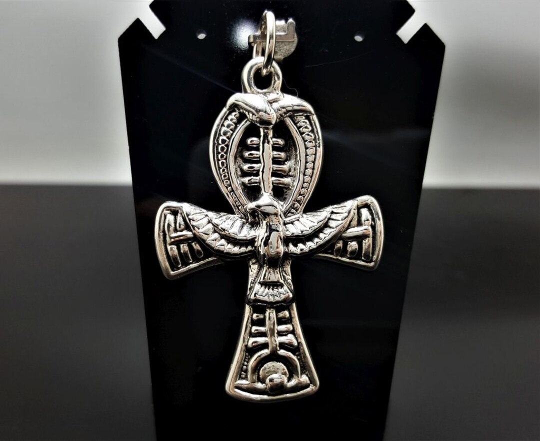 Ankh Pendant 925 STERLING SILVER Egyptian Sacred Symbol Key of Life ...