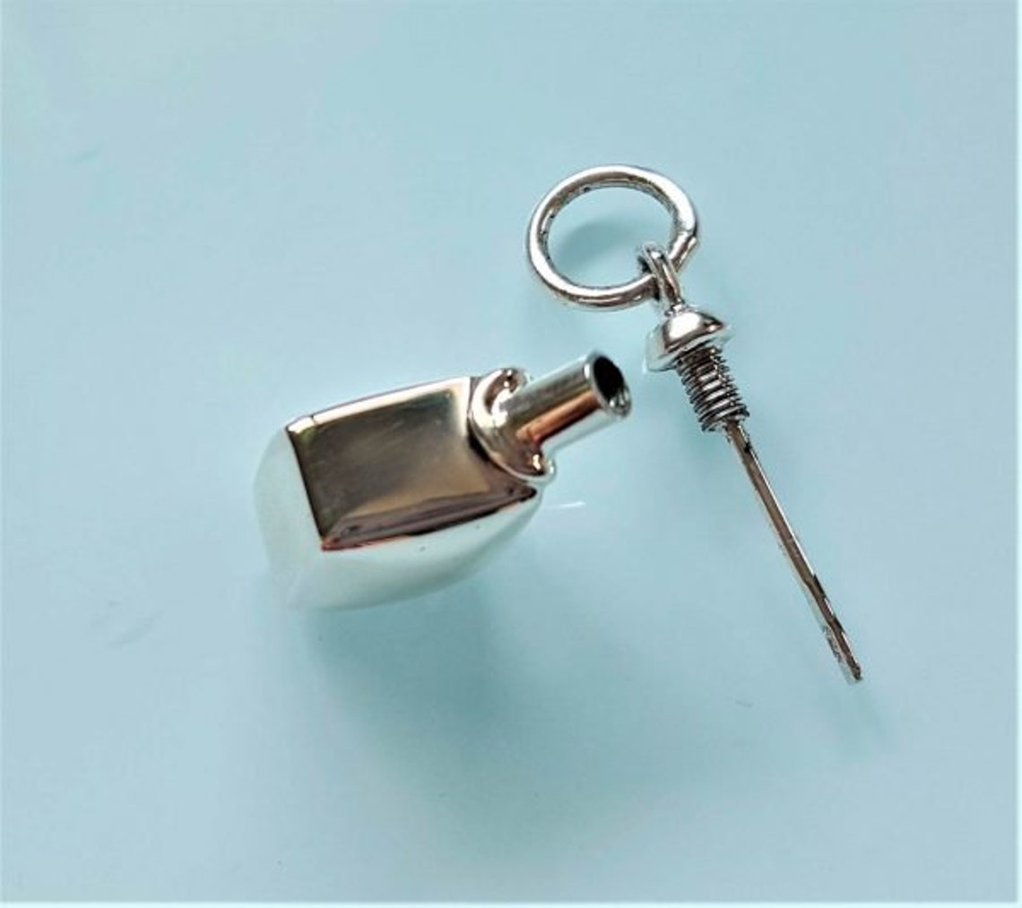 Locket Bottle STERLING SILVER 925 Water Tight | Etsy