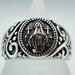 Mother Mary Ring 925 STERLING SILVER Holy Mary Crosses Signet Christian ...