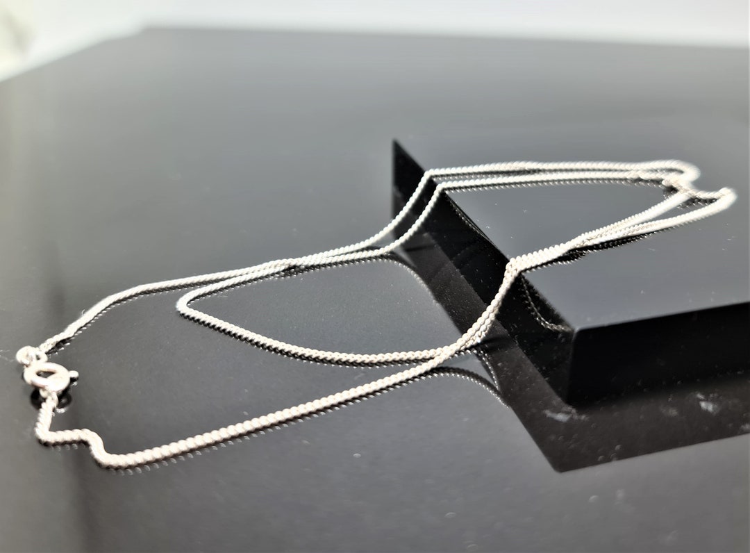 STERLING SILVER 925 Chain 18 Inches Rope Chain Necklace 1.3mm - Etsy