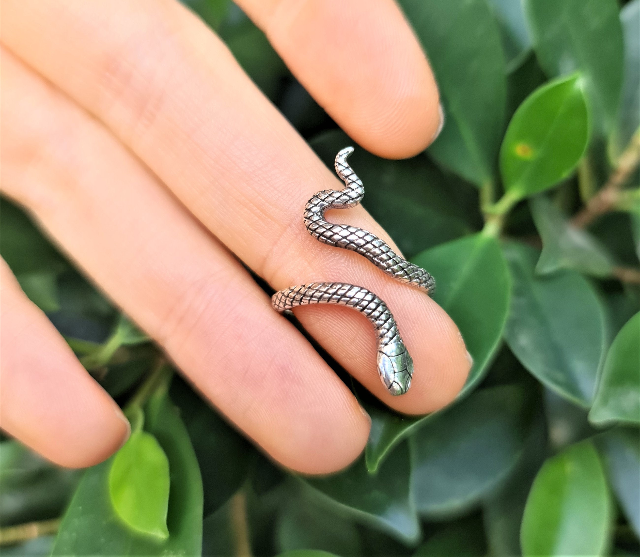 Snake Ring 925 Sterling Silver Kundalini Swirl Occult Sacred | Etsy