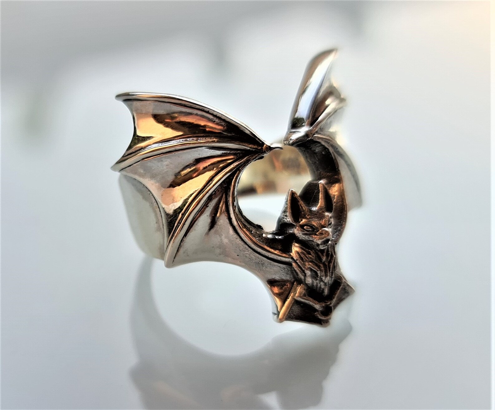 Bat Ring 925 Sterling Silver Vampire Gothic Rock Biker Unique Design - Etsy