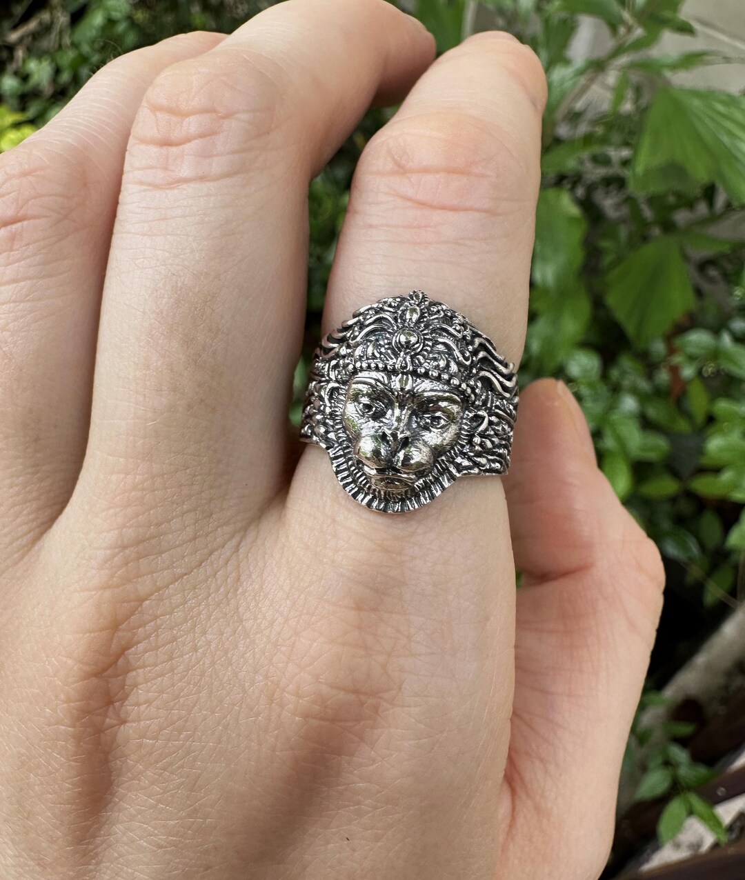 Lord Hanuman Ring STERLING SILVER 925 Hindu Diety Lord Rama Devotion ...