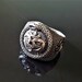 Om Ouroboros Ring 925 STERLING SILVER 925 AUM Om Talisman Protective ...
