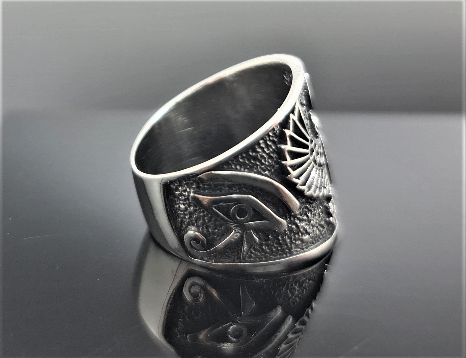 God Ra Ring STERLING SILVER 925 the Egyptian Sun God Ra in the | Etsy