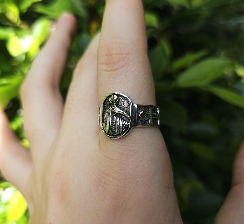 Great THOTH God Ring STERLING SILVER 925 Ancient Egyptian Deity of the ...