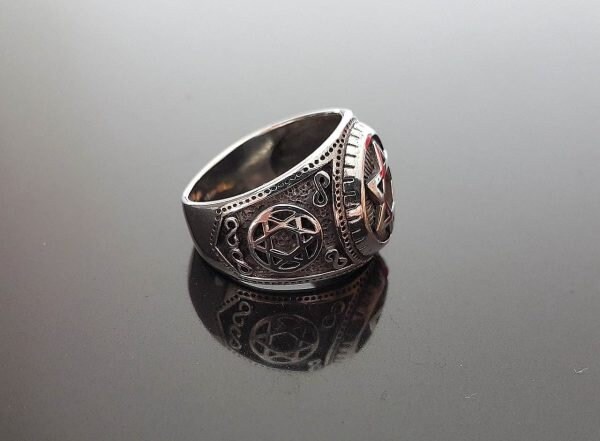 Star of David Ring 925 Sterling Silver Infinity Sacred Symbols - Etsy