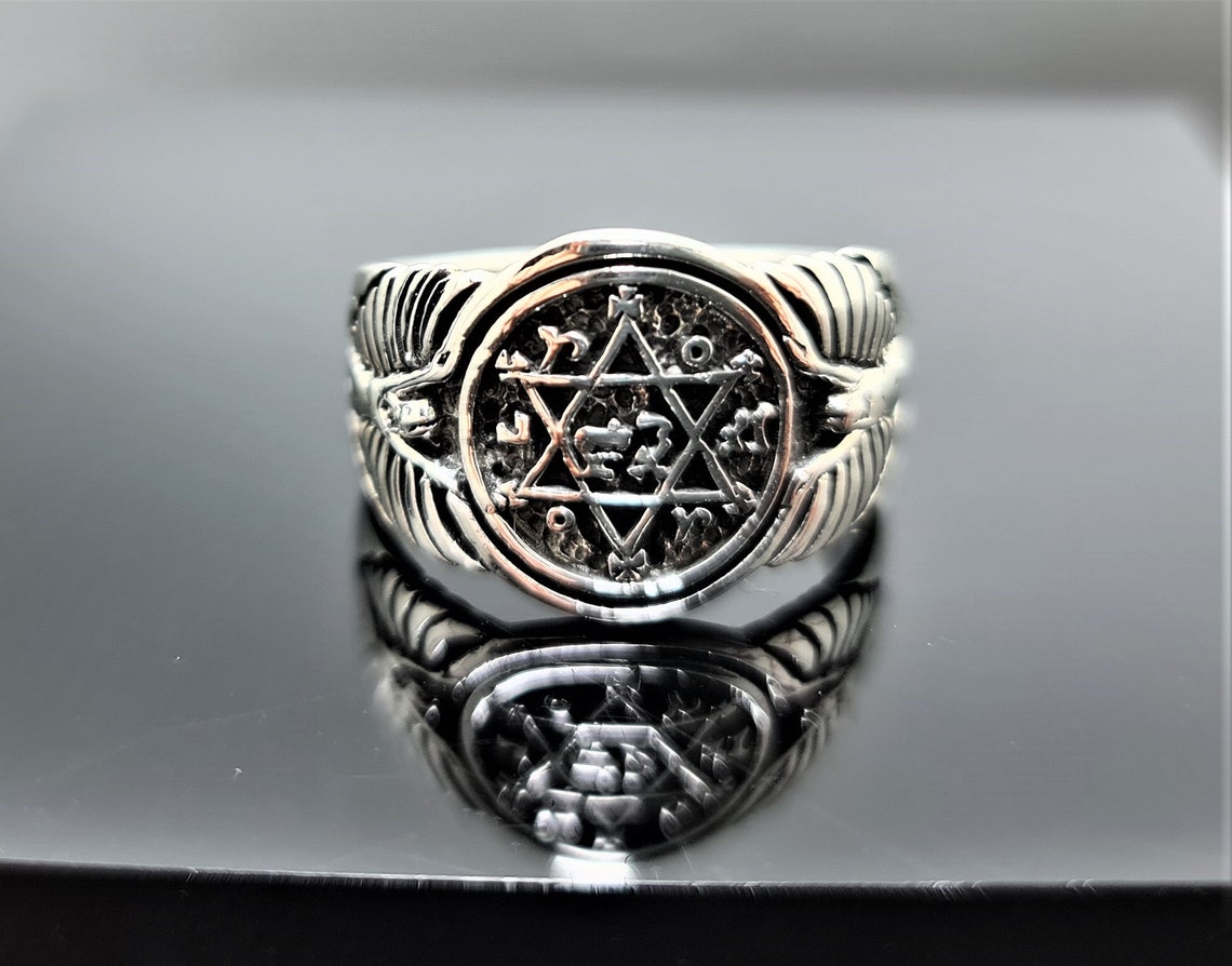 Star of David Ring 925 STERLING SILVER Solomon Seal Sacred | Etsy