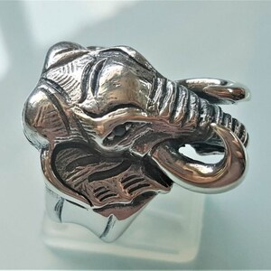 Elephant Ring STERLING SILVER 925 Big Tusks Exclusive Unique Design ...