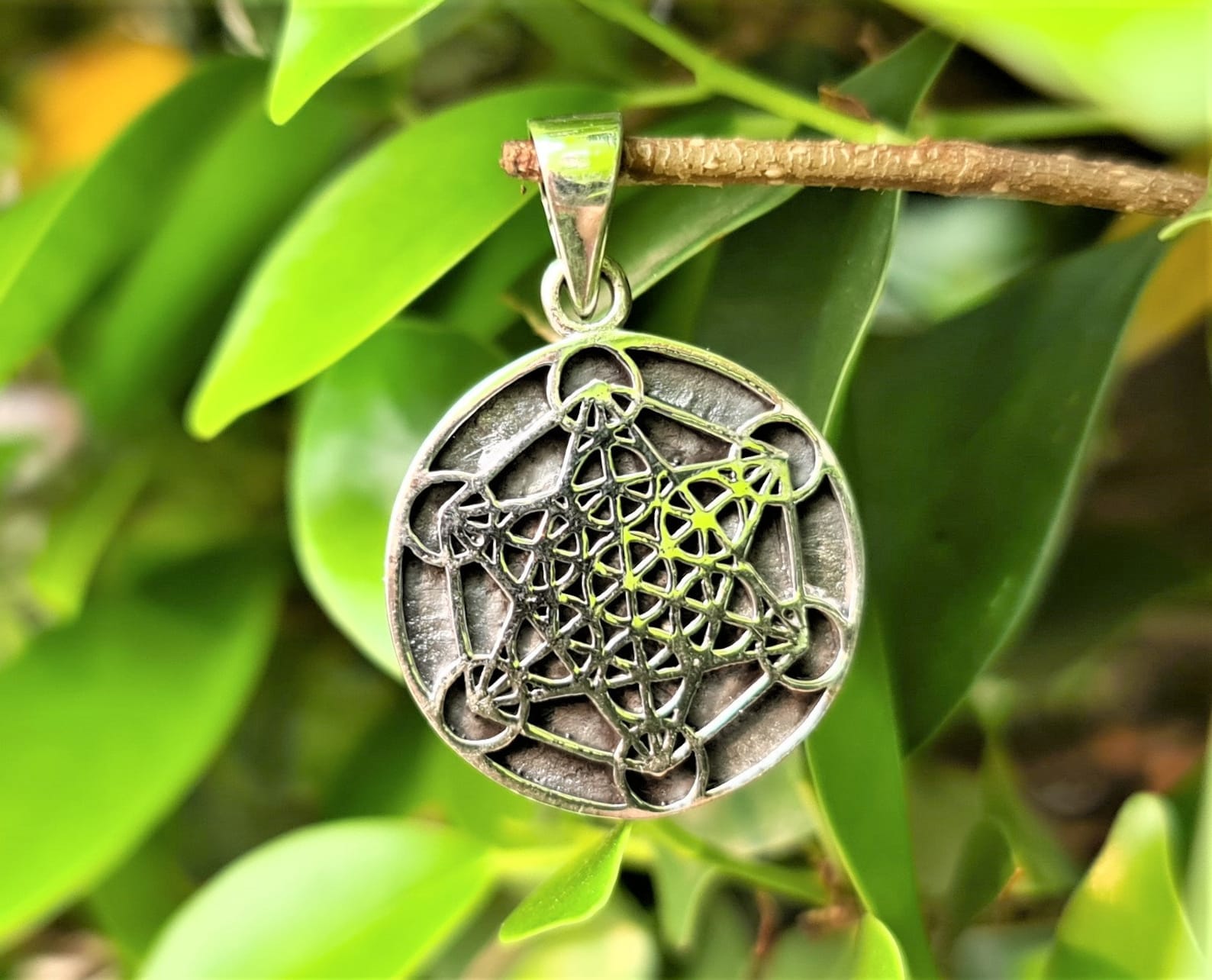 Metatron Cube Pendant STERLING SILVER 925 Sacred Geometry | Etsy