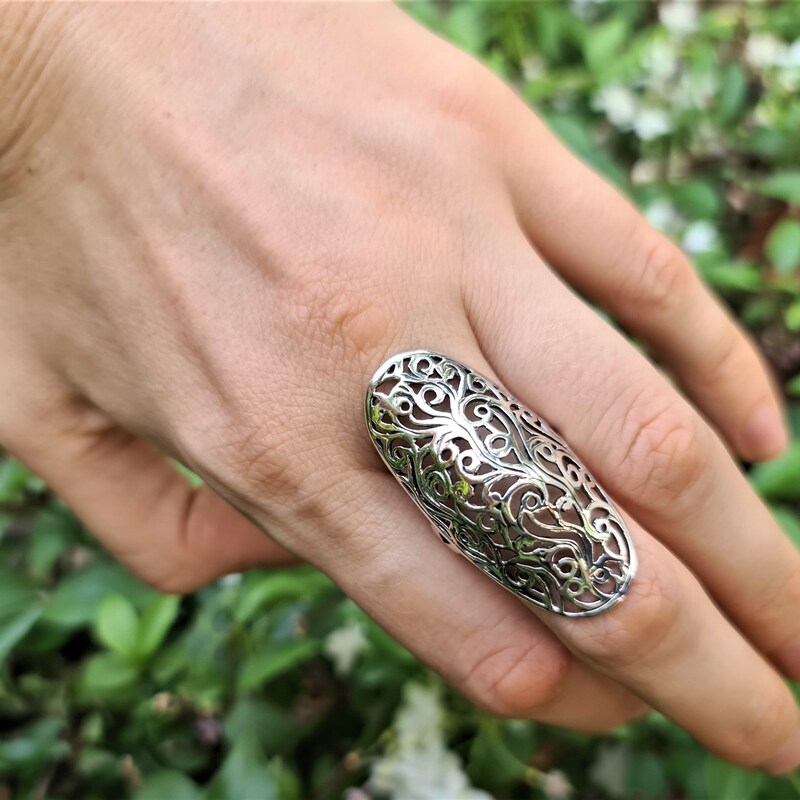 Silver Knuckle Ring - Etsy