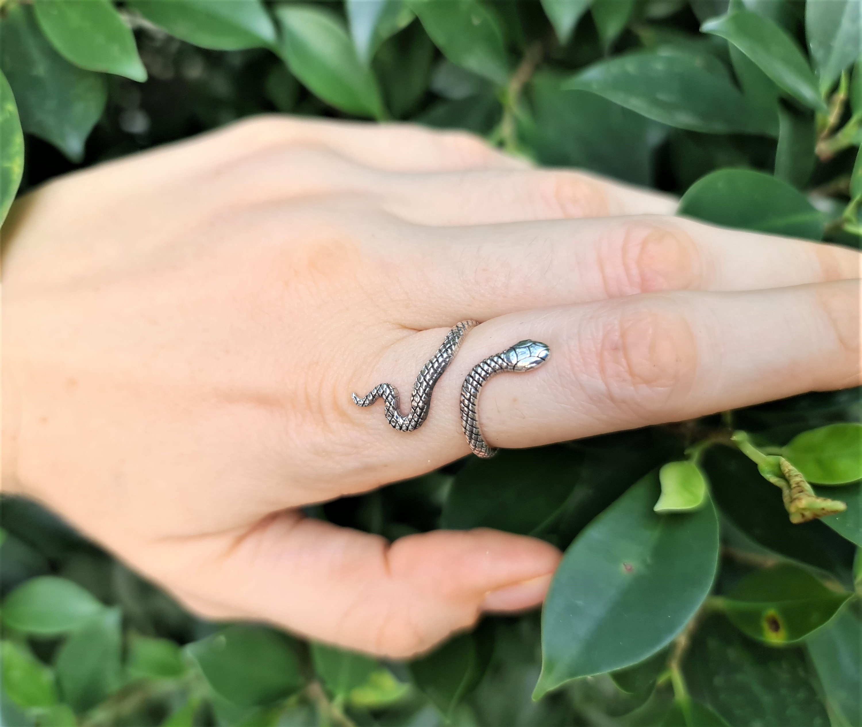 Snake Ring 925 Sterling Silver Kundalini Swirl Occult Sacred | Etsy