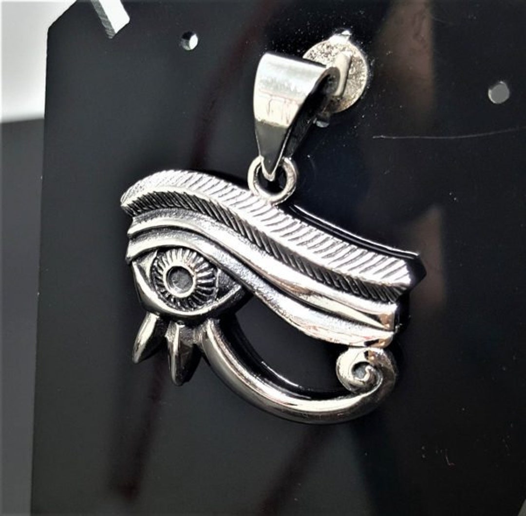 Eye of Ra Pendant 925 STERLING SILVER Ancient Egyptian Talisman ...