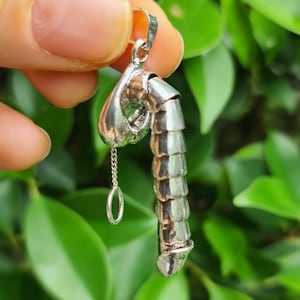 Penis Pendant Sterling Silver 925 Erotic Erectable Phallus Unisex ...