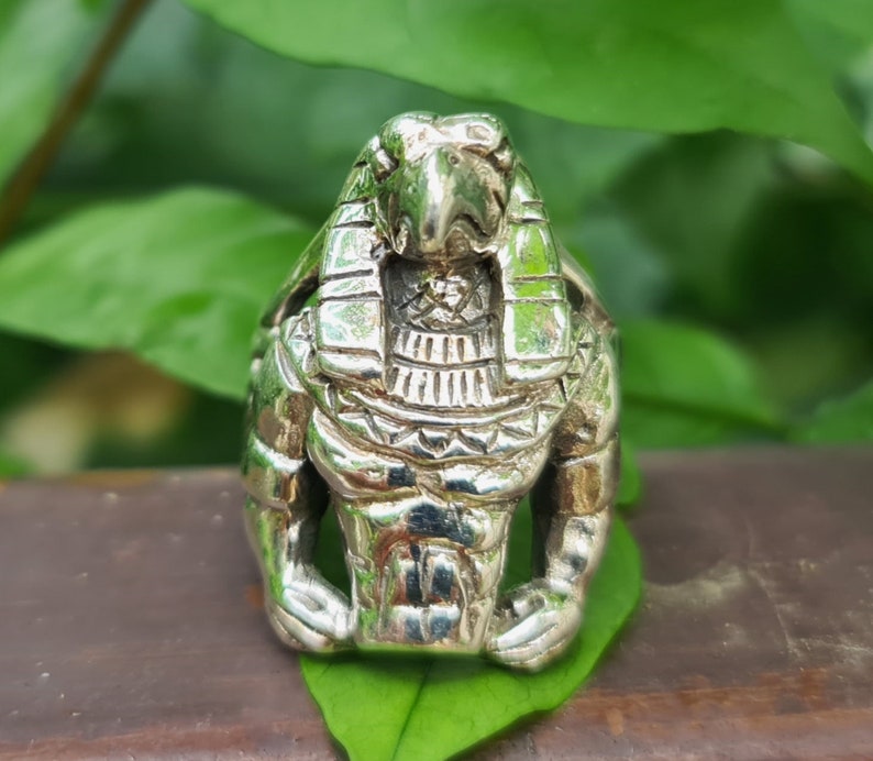 Horus God Ring STERLING SILVER 925 Great HORUS Ancient - Etsy