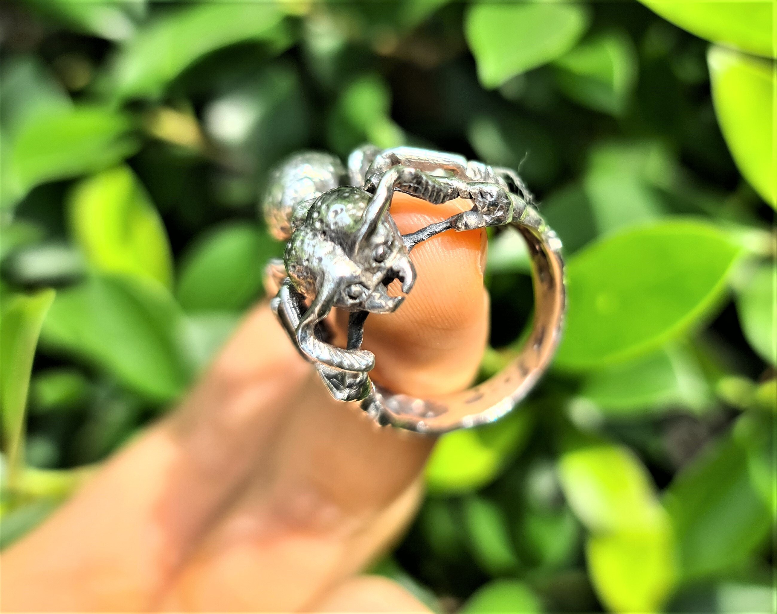 Ant Ring STERLING SILVER 925 Red Army Ant Insect Ring | Etsy