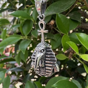 Great THOTH God Pendant STERLING SILVER 925 Ancient Egyptian God of the Moon and Wisdom Ibis ...
