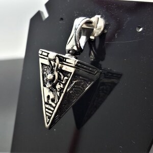 Egyptian Pyramid Locket Pendant STERLING SILVER 925 Anubis Great Sphinx ...