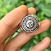 Sun God Ring STERLING SILVER 925 Ouroboros Vegvisir Runic Compass ...