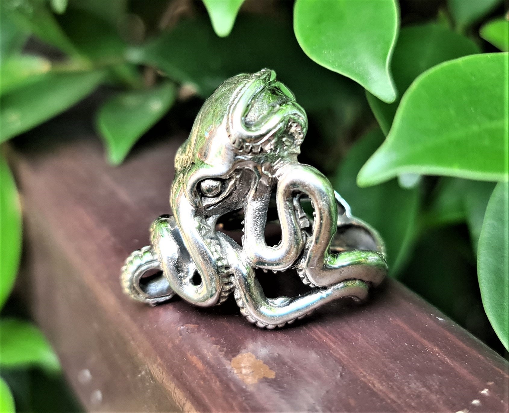 OCTOPUS RING 925 Sterling Silver Ocean Sea Creature Animal | Etsy