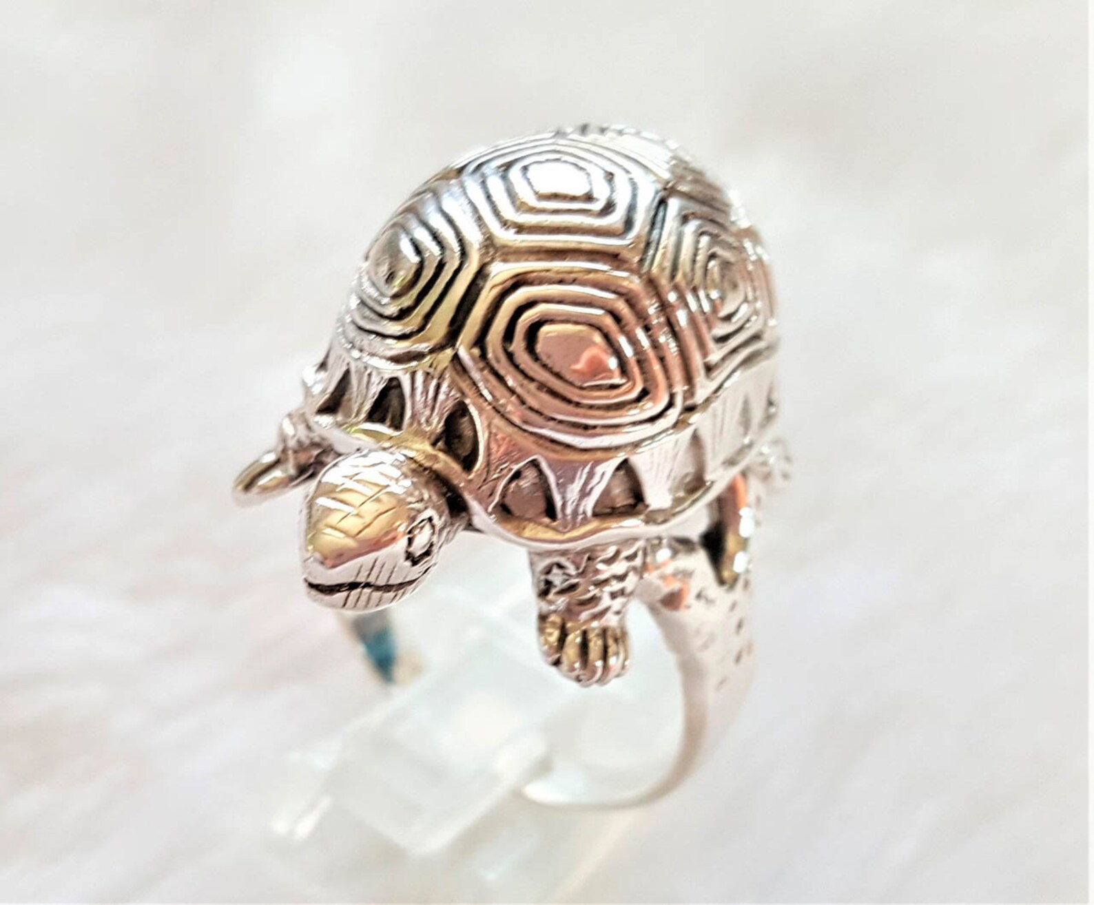 Turtle Ring STERLING SILVER 925 Tortoise Sea Turtle Ocean | Etsy