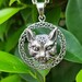 Magic Cat Pentagram Pendant STERLING SILVER 925 Witch's Cat Magical ...