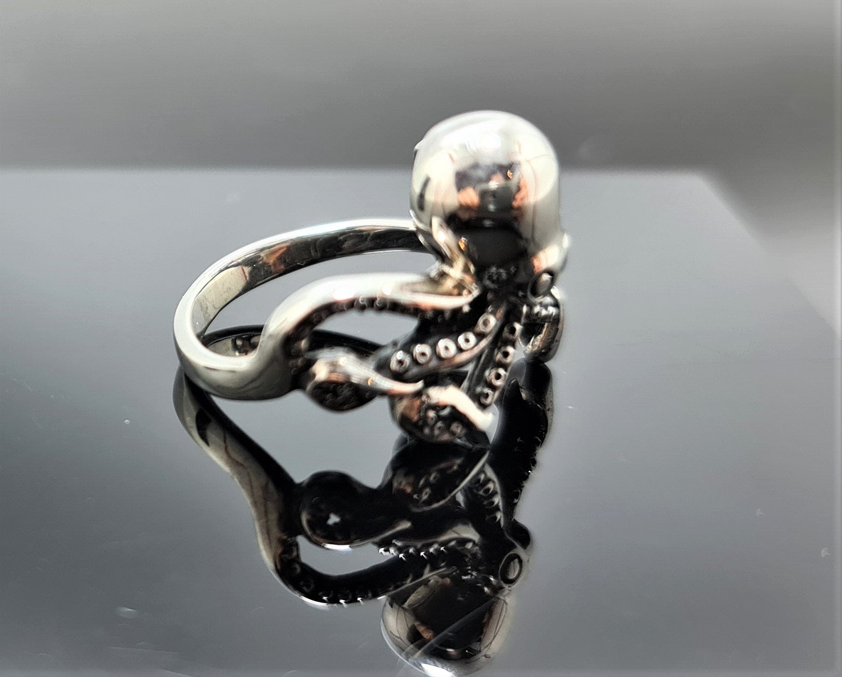 Octopus Ring 925 Sterling Silver OCTOPUS Ocean Sea Animal Good | Etsy