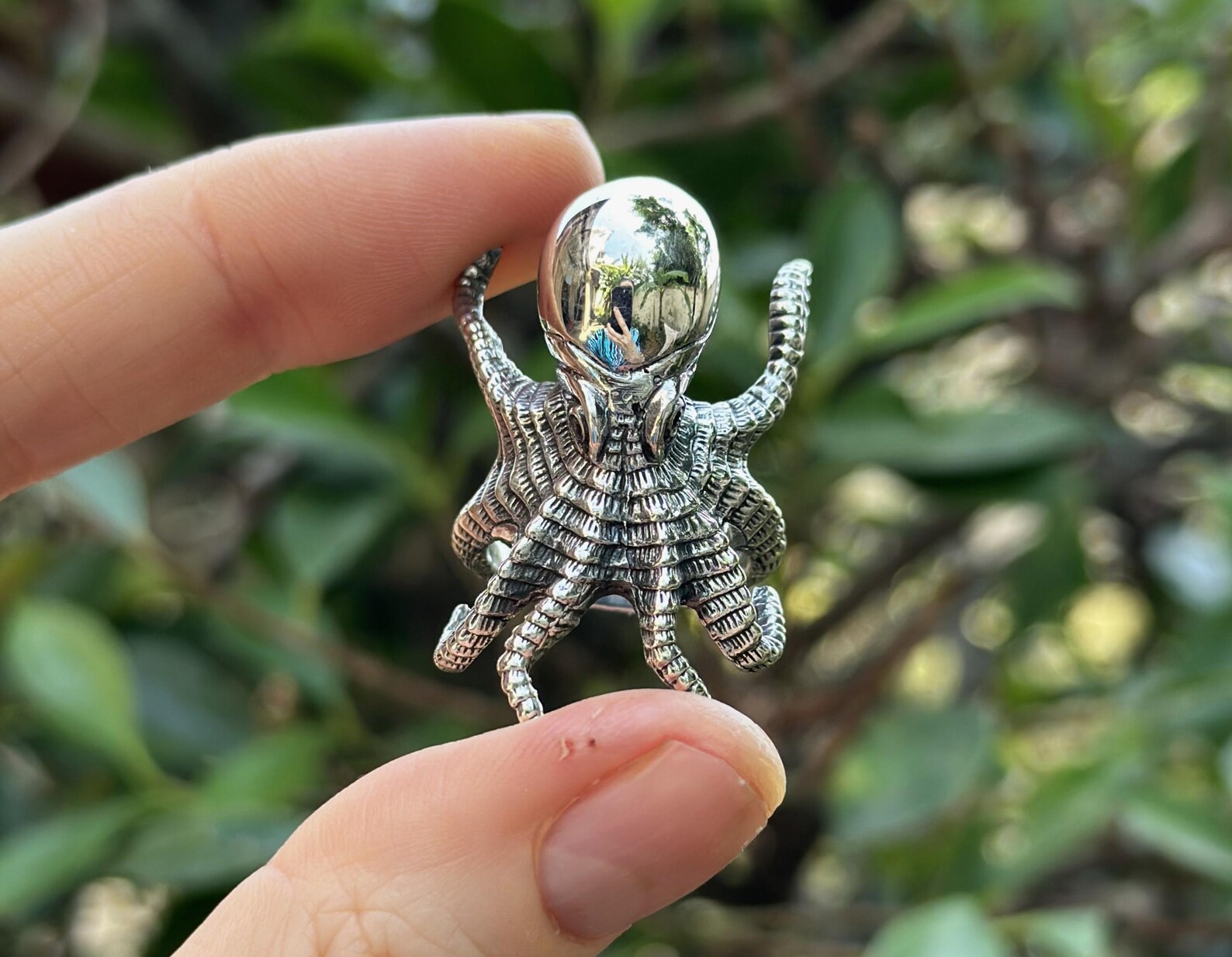 OCTOPUS RING 925 Sterling Silver Ocean Sea Animal Large Octopus ...
