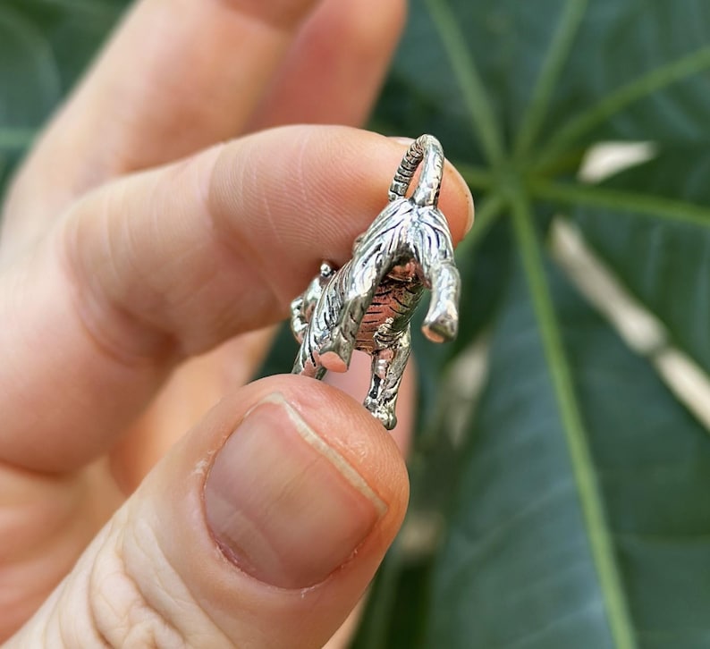 Tiger Pendant Solid 925 Sterling Silver 3D Tiger Big Cat Unisex ...