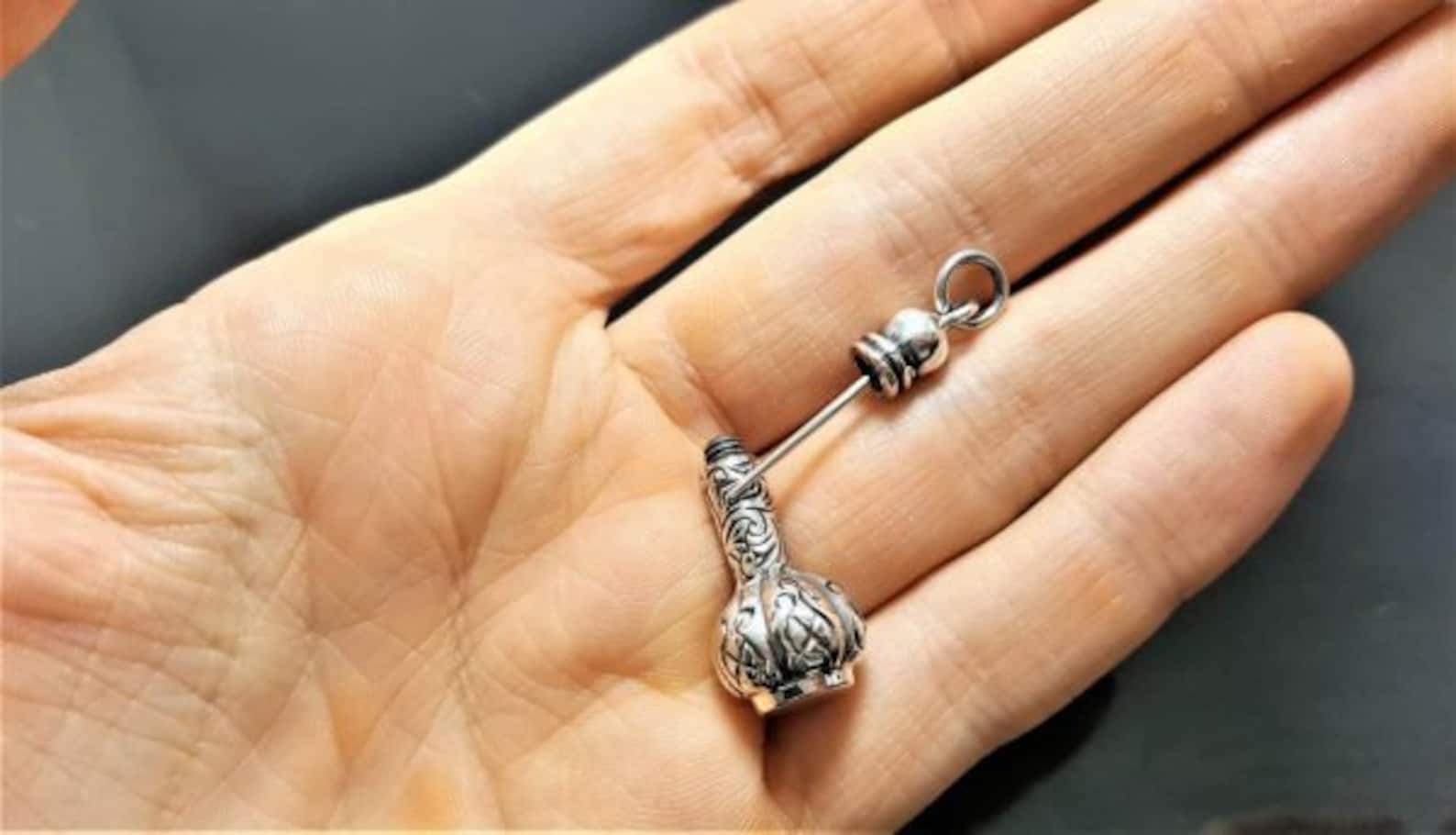 Sterling Silver 925 Perfume Bottle Pendant Locket Fragrance - Etsy