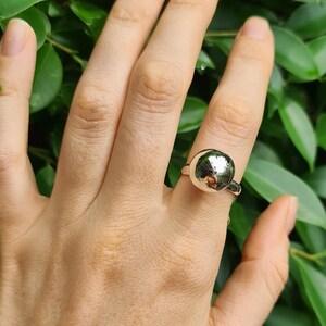 Ball Ring 925 Sterling Silver 925 Sphere Ring Stylish Minimalist ...