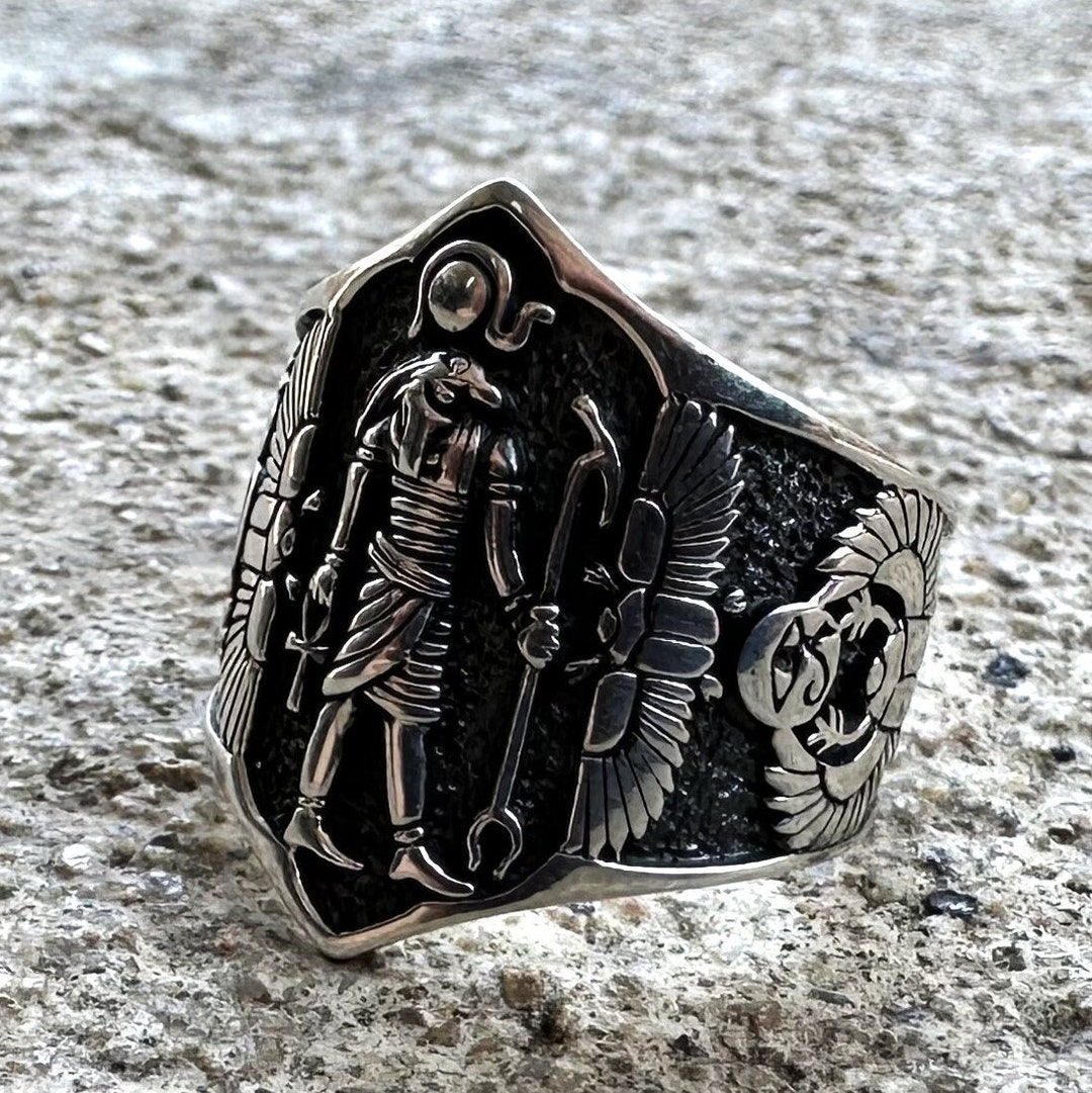 God Ra Ring STERLING SILVER 925 the Egyptian Sun God Ra Egypt's Deity ...