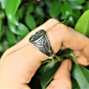 Heptagram Ring STERLING SILVER 925 Elven Star Faery Star Seven Pointed ...