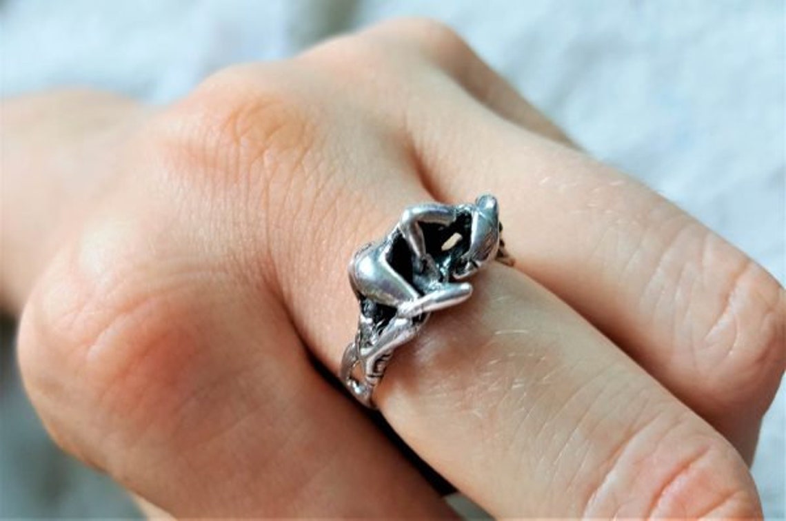 Erotic Ring STERLING SILVER 925 Kama Sutra Pose 69 Sexy Ring - Etsy