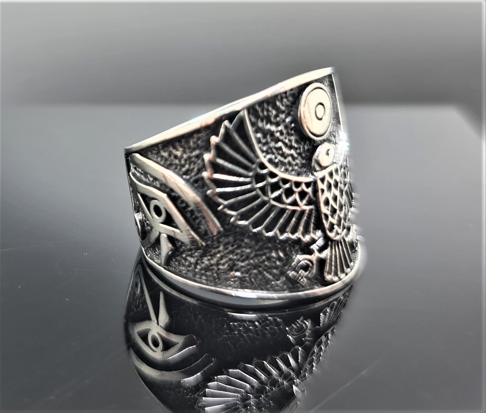 God Ra Ring STERLING SILVER 925 the Egyptian Sun God Ra in the | Etsy