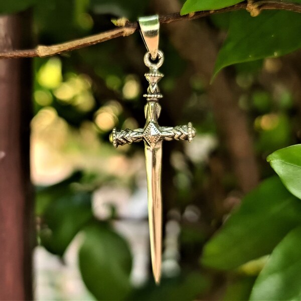 Silver Sword Pendant - Etsy