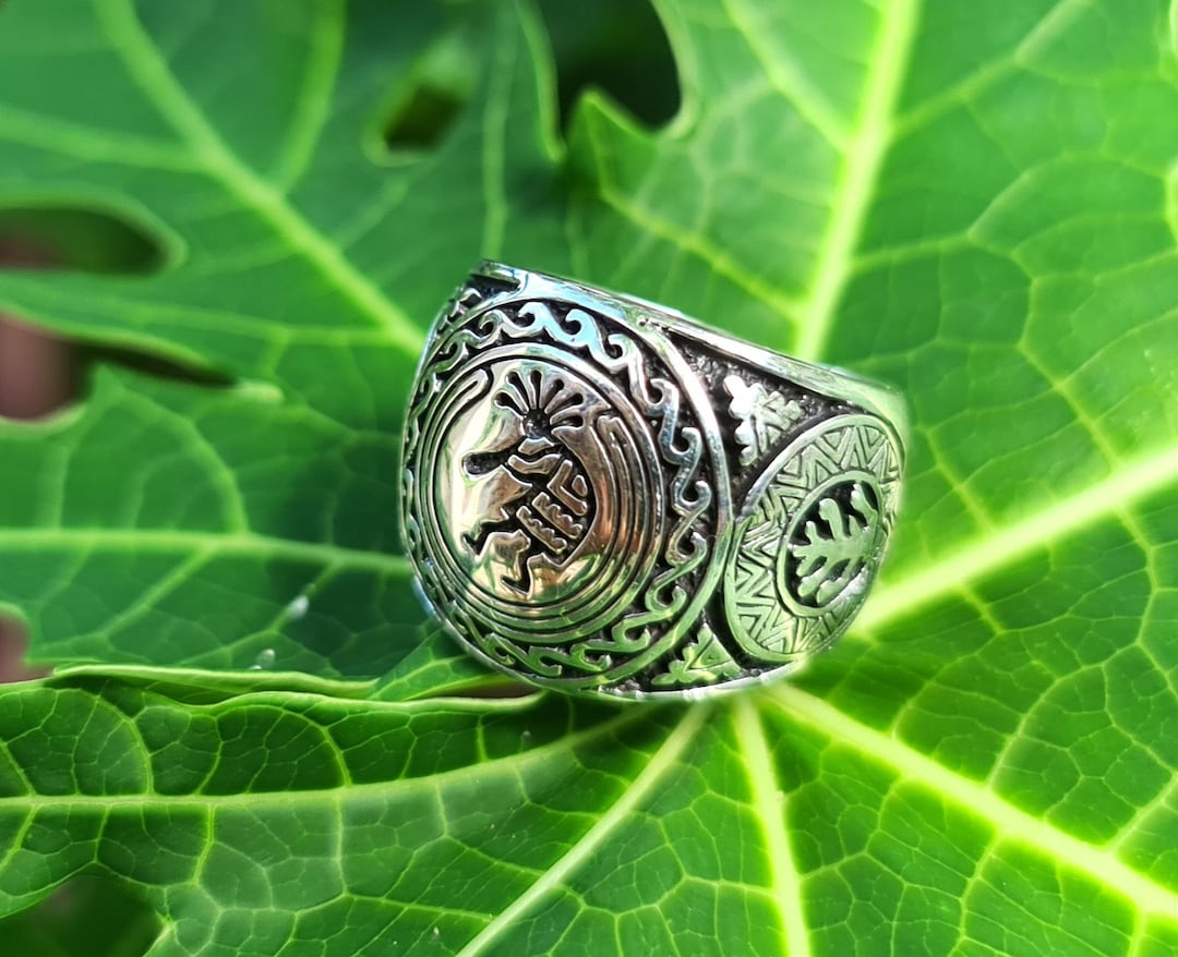 Kokopelli Ring STERLING SILVER 925 Fertility Deity Native American ...