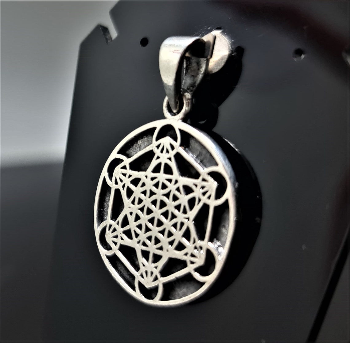 Metatron Cube Pendant STERLING SILVER 925 Sacred Geometry | Etsy