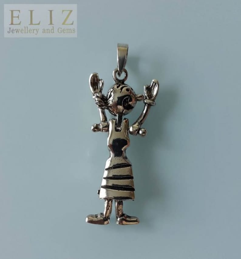 Popeye Pendant Sterling Silver 925 the Sailor / Olive Oyl | Etsy