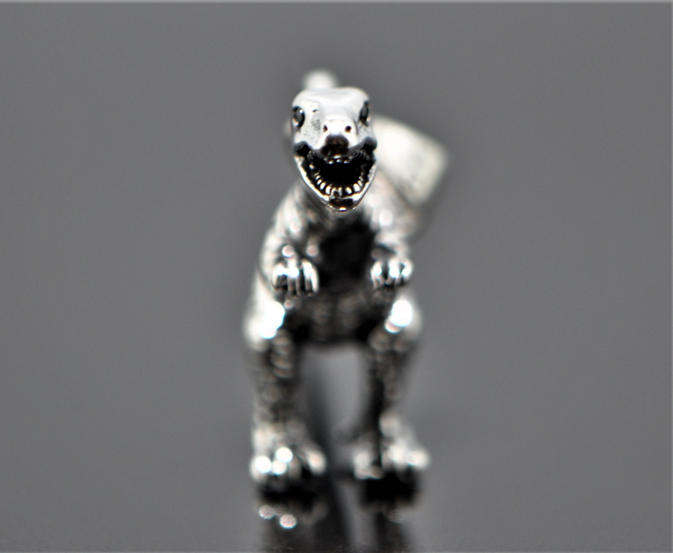 Dinosaur Pendant STERLING SILVER 925 Tyrannosaurus Rex T-Rex | Etsy