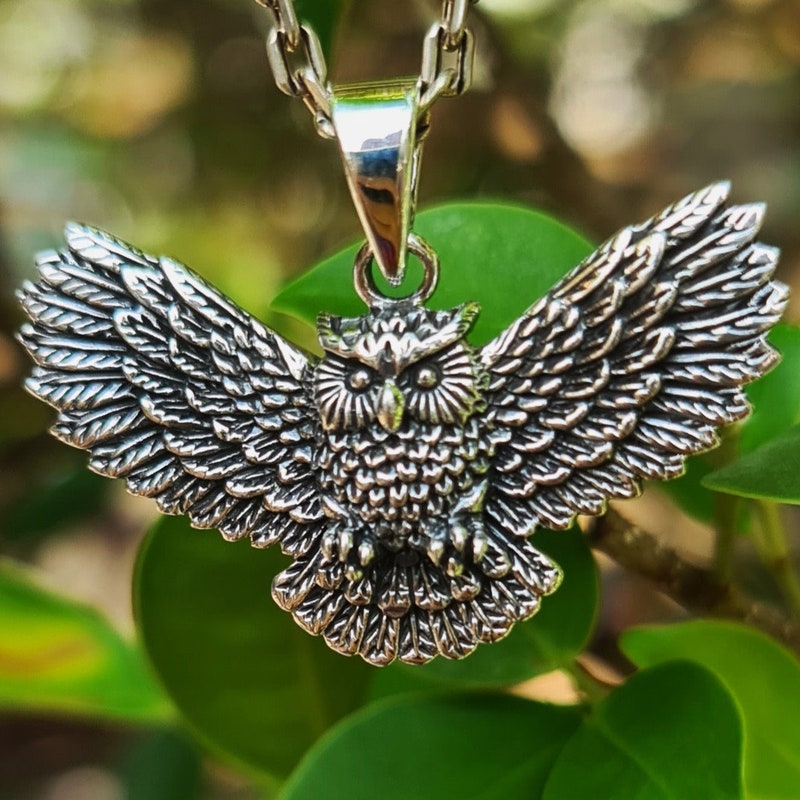 Owl Totem Necklace - Etsy