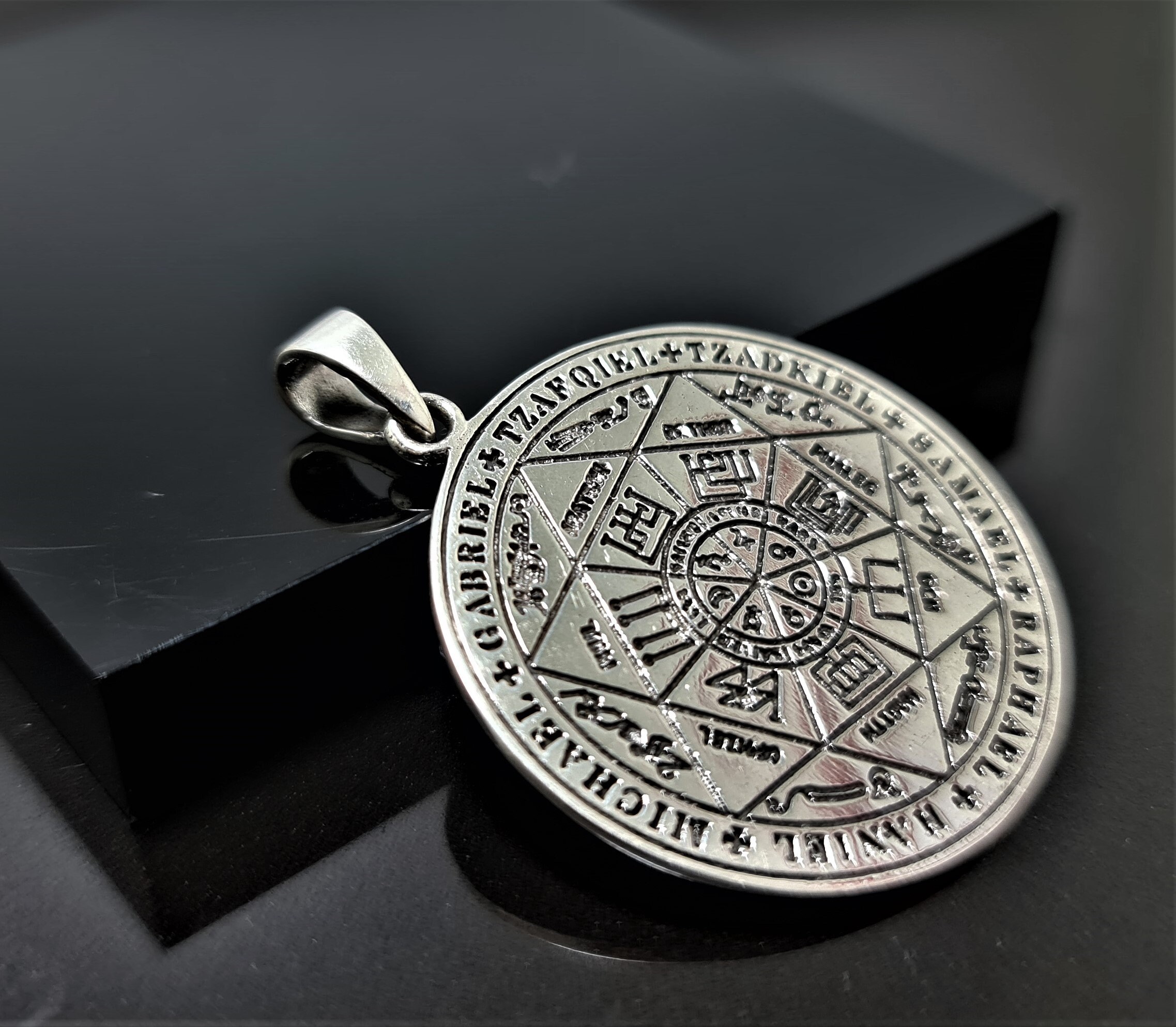 Seal of the Seven Archangels 925 STERLING SILVER Pendant - Etsy Hong Kong
