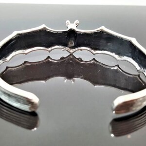 Bat Bracelet 925 Sterling Silver Bat Cuff Vampire Goth Rock - Etsy