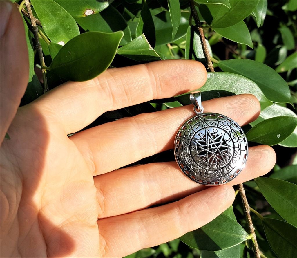 Occult Pendant STERLING SILVER 925 Zodiac Signs Planets - Etsy