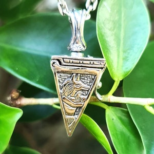 Egyptian Pyramid Locket Pendant STERLING SILVER 925 Anubis Great Sphinx ...