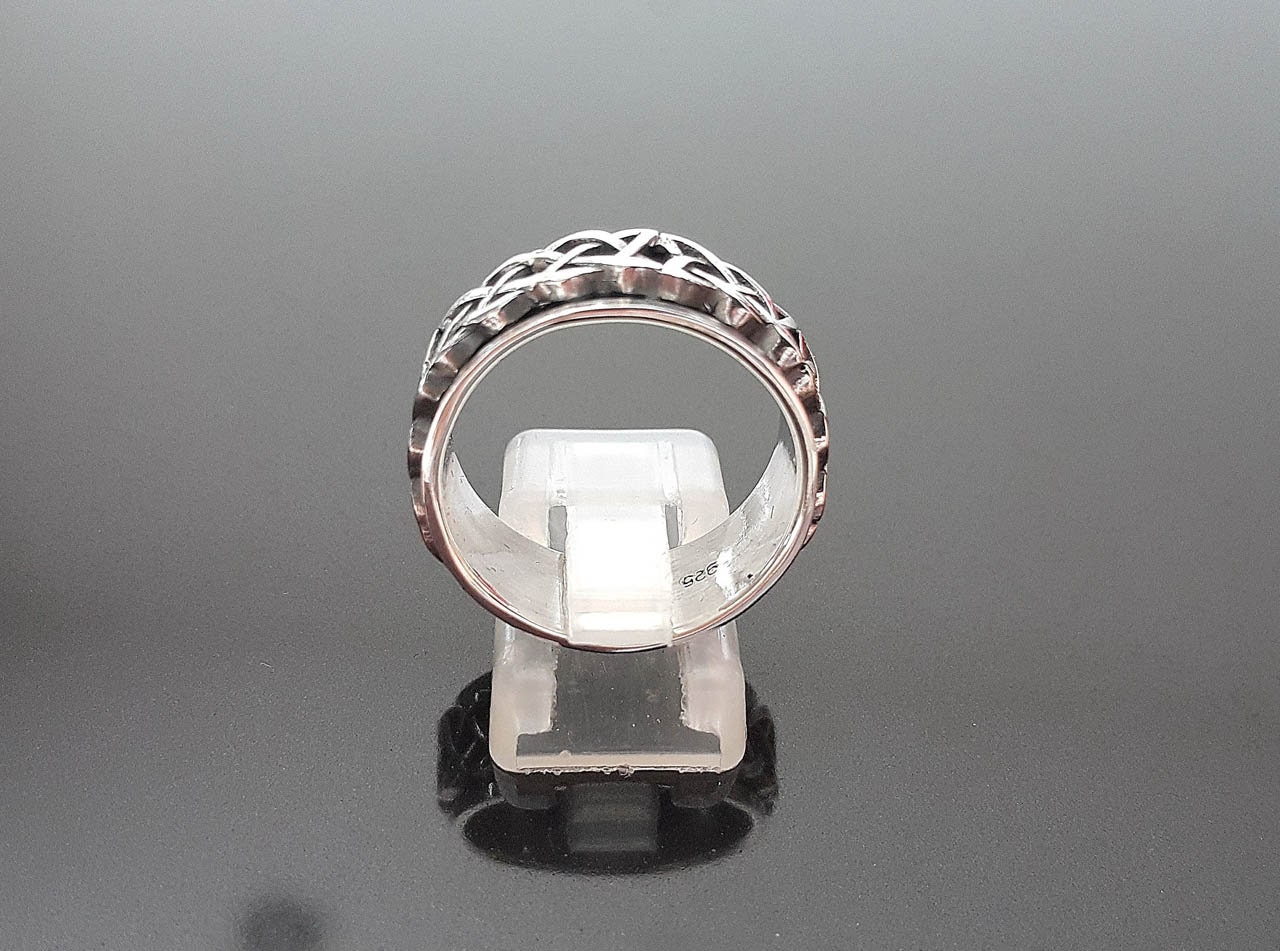 Spinner Ring 925 STERLING SILVER Celtic Infinity Knot Spinner - Etsy