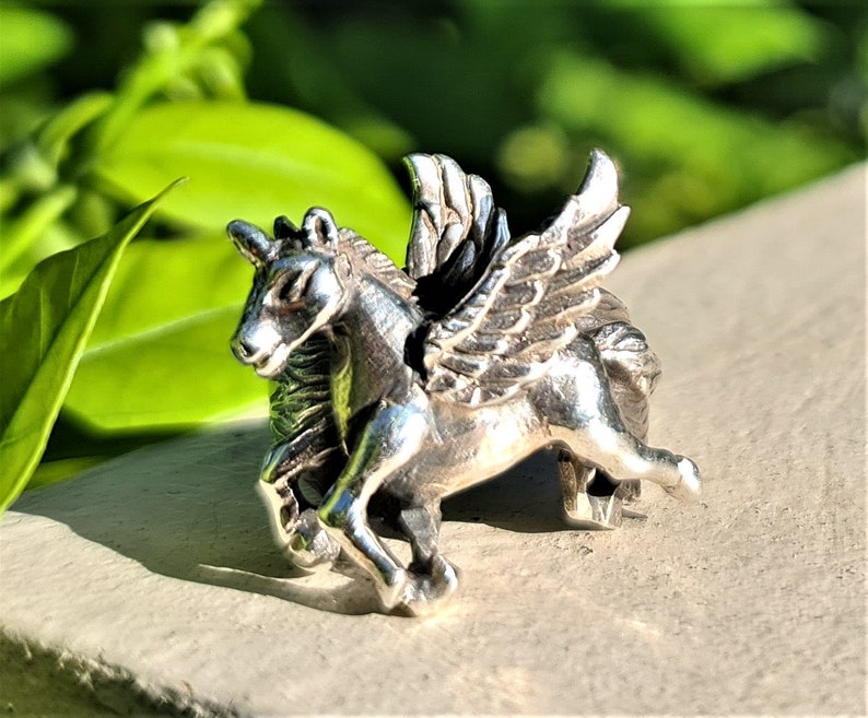 PEGASUS Ring STERLING SILVER 925 Unicorn Greek Mythology Wild - Etsy