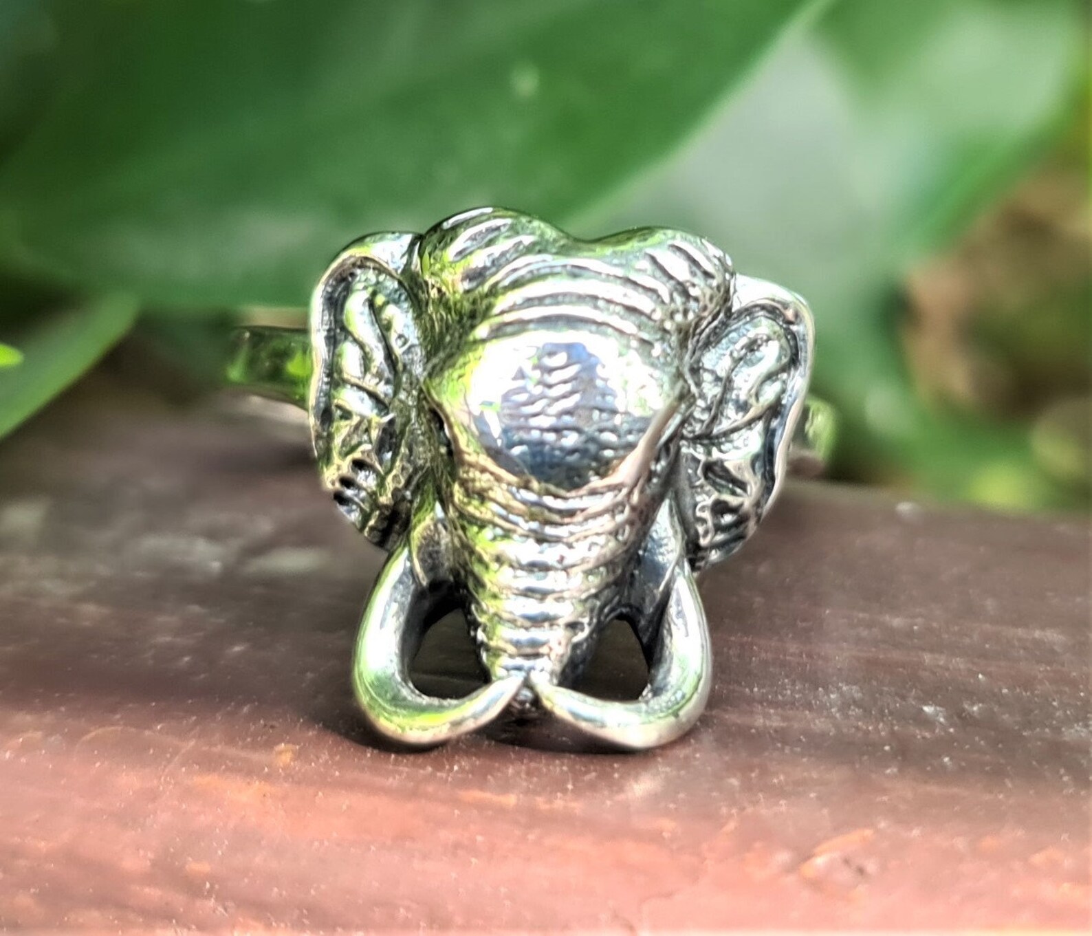 Elephant Ring STERLING SILVER 925 Elephant Tusks Exclusive - Etsy