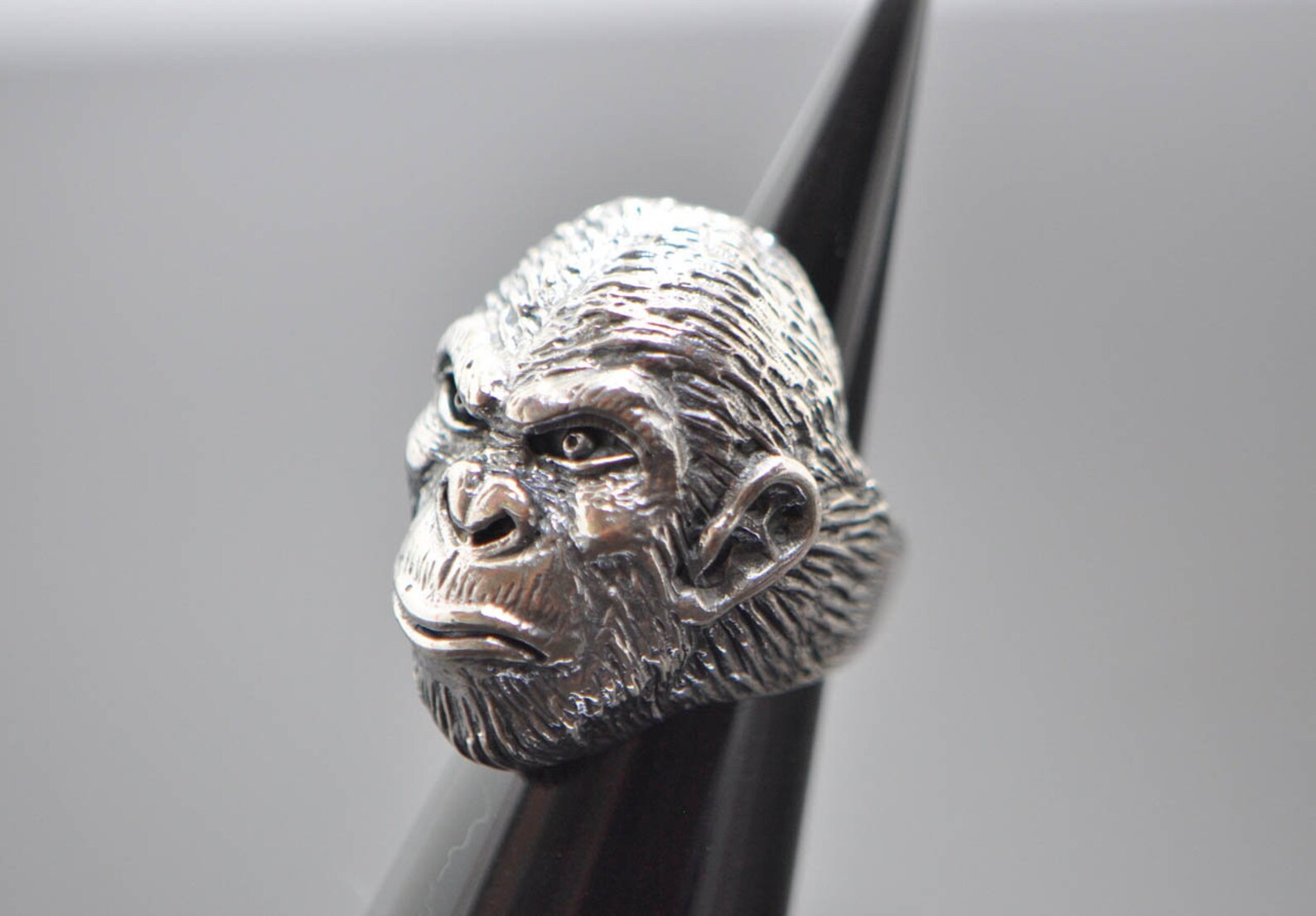 Chimp Ring 925 STERLING SILVER Chimpanzee Caesar Planet of the Apes ...